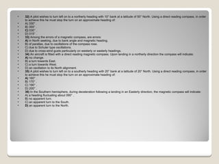 Compass JAA QUESTIONS | PPT