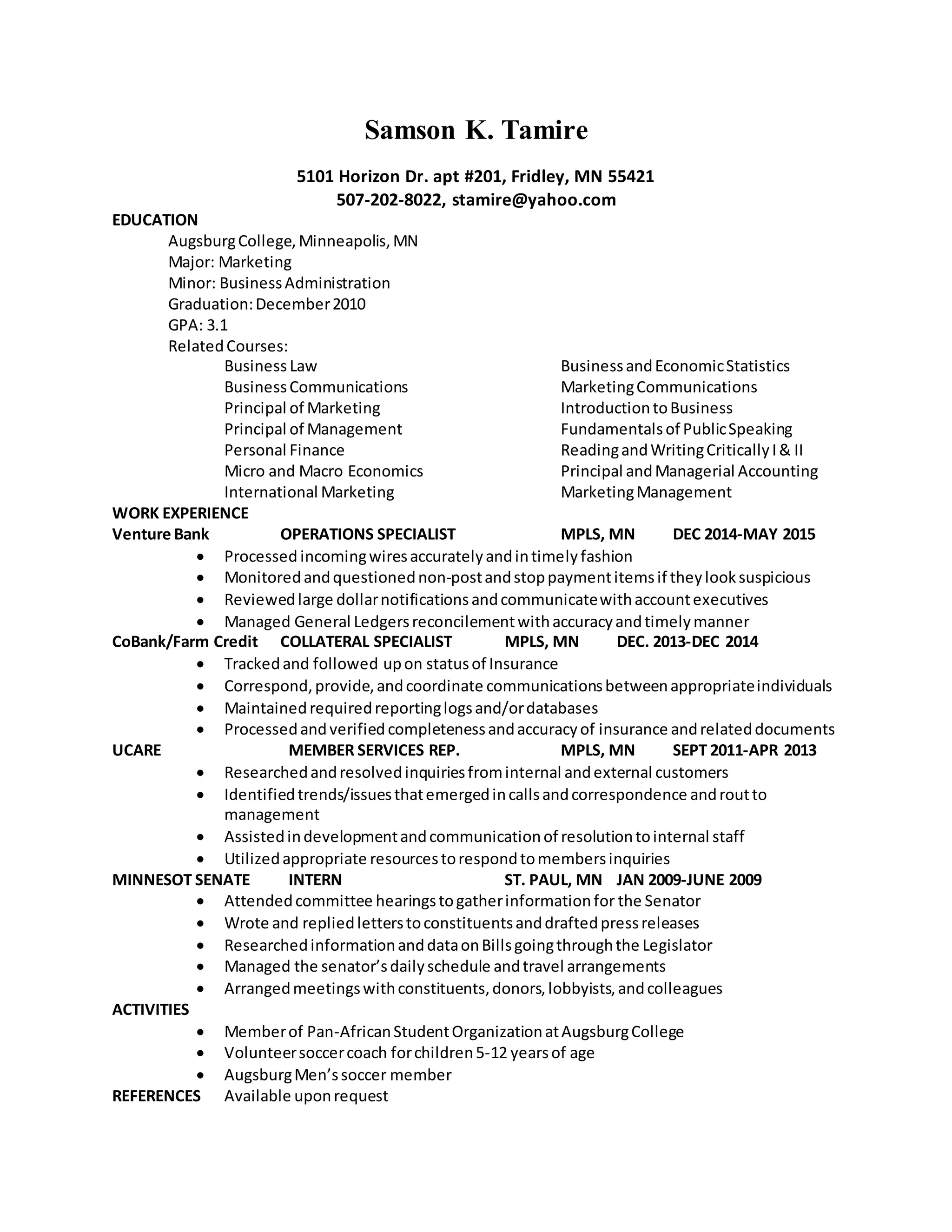 My Resume[2] | PDF