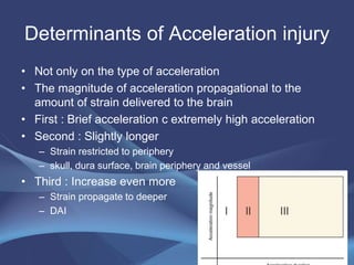 324 Biomechanical basis of TBI | PPTX | First Aid | Injuries