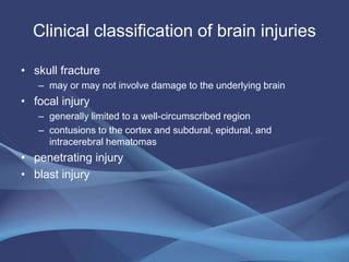 324 Biomechanical basis of TBI | PPTX | First Aid | Injuries