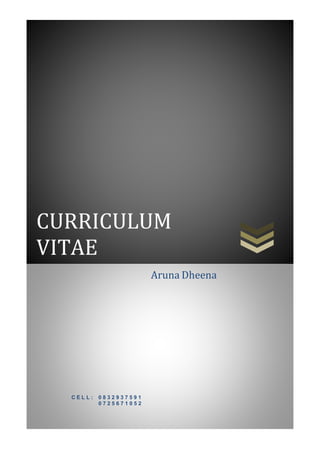 ARUNA CV | PDF