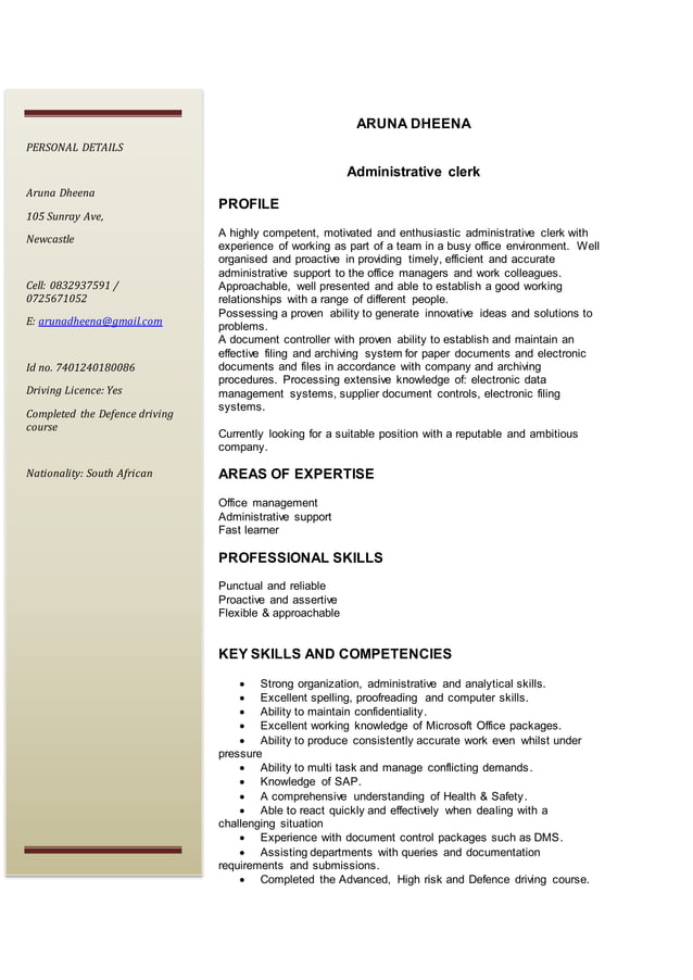 ARUNA CV | PDF