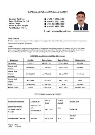 Jawid update cv Jan 2017 | DOCX