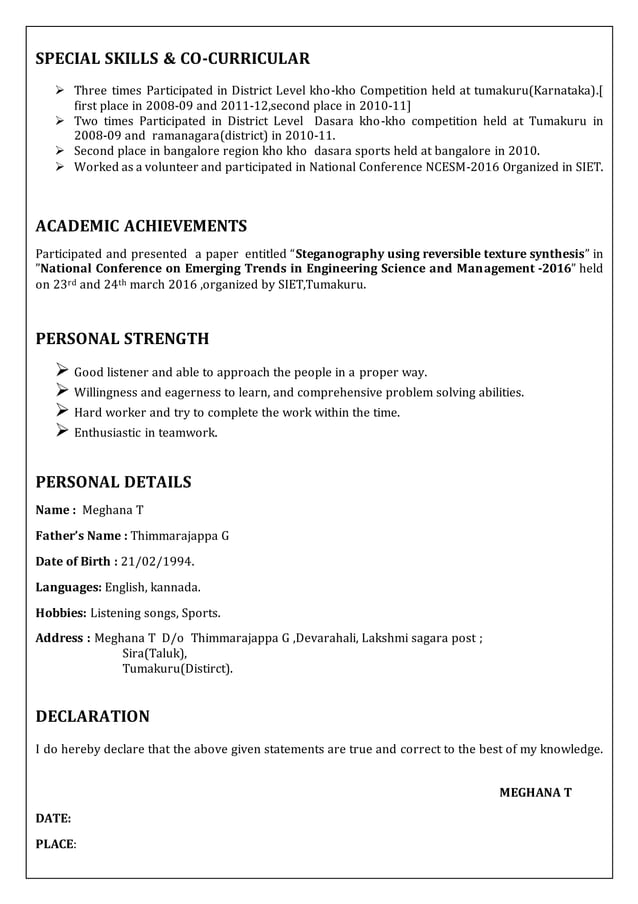 resume megha | PDF