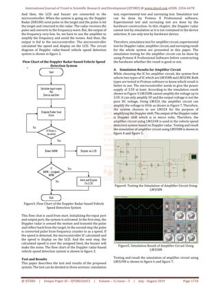 Implementation of Doppler Radar Based Vehicle Speed Detection System | PDF