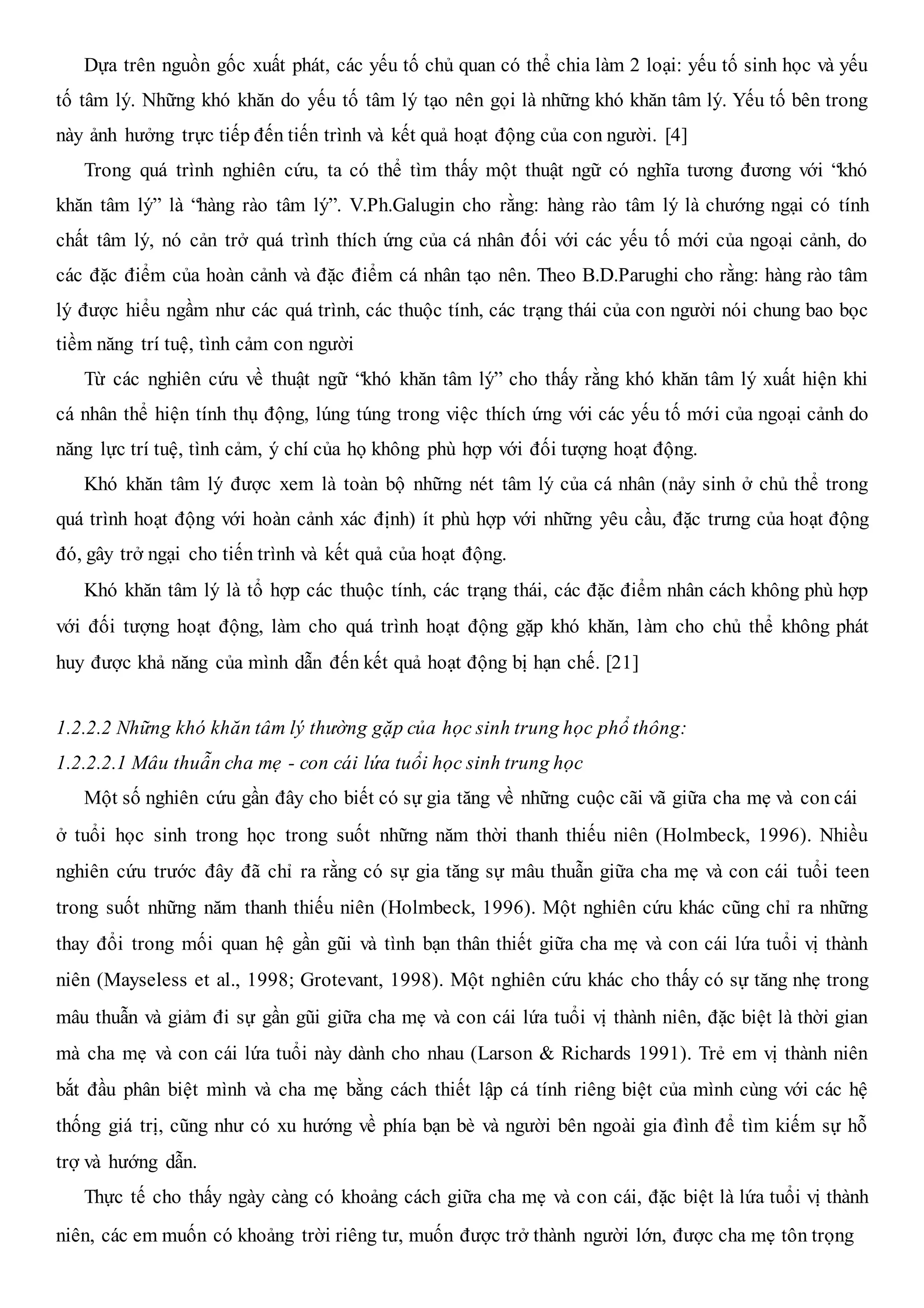 BÀI MẪU Luận văn thạc sĩ ngành tâm lý học, HAY, 9 ĐIỂM | DOC