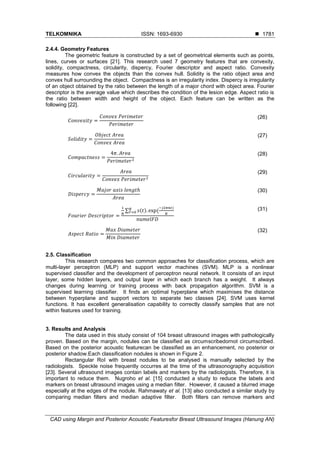 Computer Aided Diagnosis using Margin and Posterior Acoustic ...