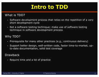 Test-Driven Development (TDD) | PPT
