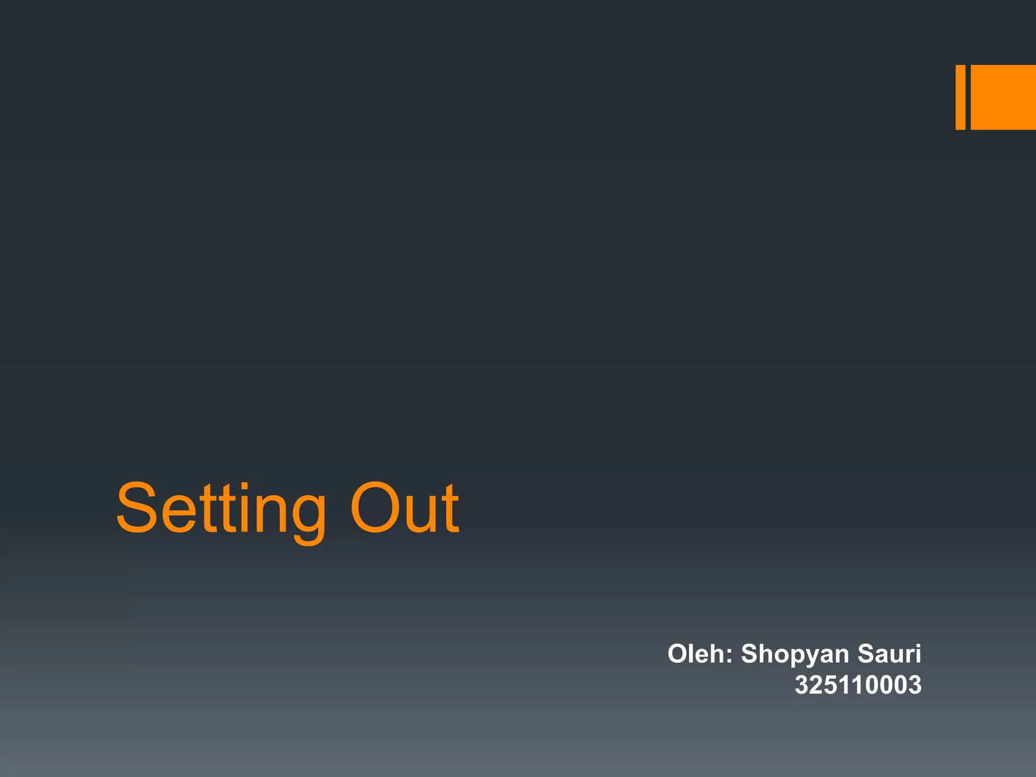 Setting Out Construction | PPTX