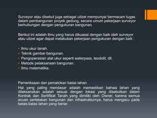 Setting Out Construction | PPTX