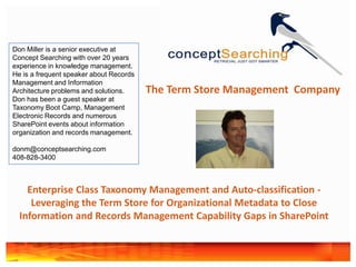 3 25 11 Term Store Best Practices | PPTX