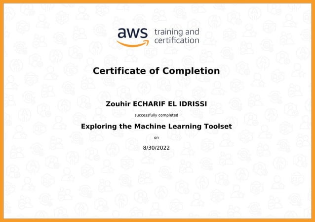 AWS Completion Certificate | PPT