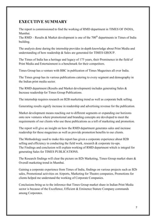 REPORT ON RMD- panel report | PDF