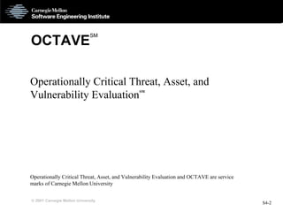 OCTAVESM Process 4 Create Threat Profiles | PPT