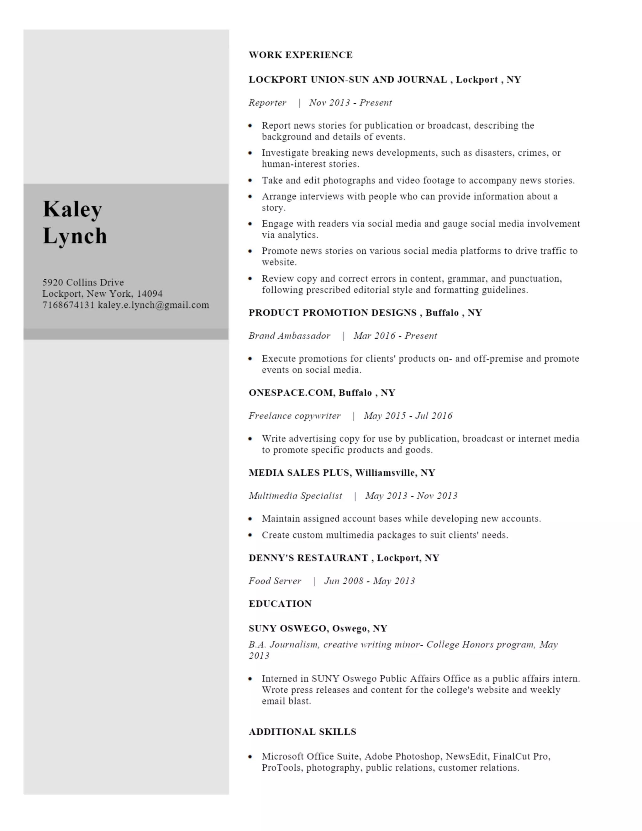 Kaley Resume 2017 PDF | PDF