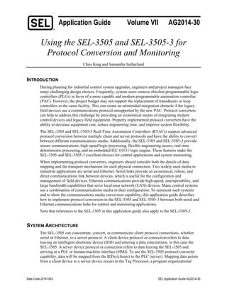 SEL Applicaiton Guide | PDF