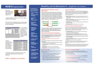 RCM- Risk based maintenance brochure for engineers | PDF