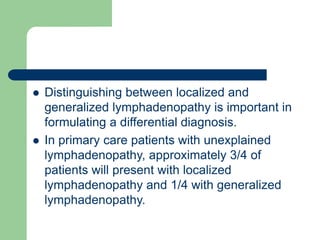 Lymphadenopathy.ppt