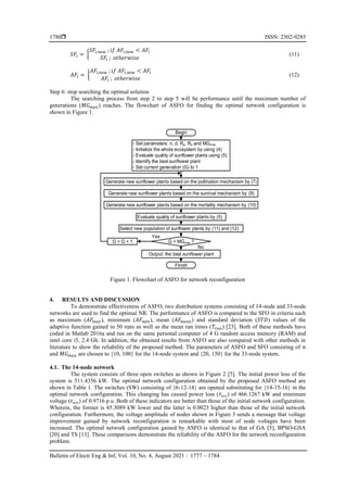 Optimal electric distribution network configuration using adaptive sunflower optimization | PDF