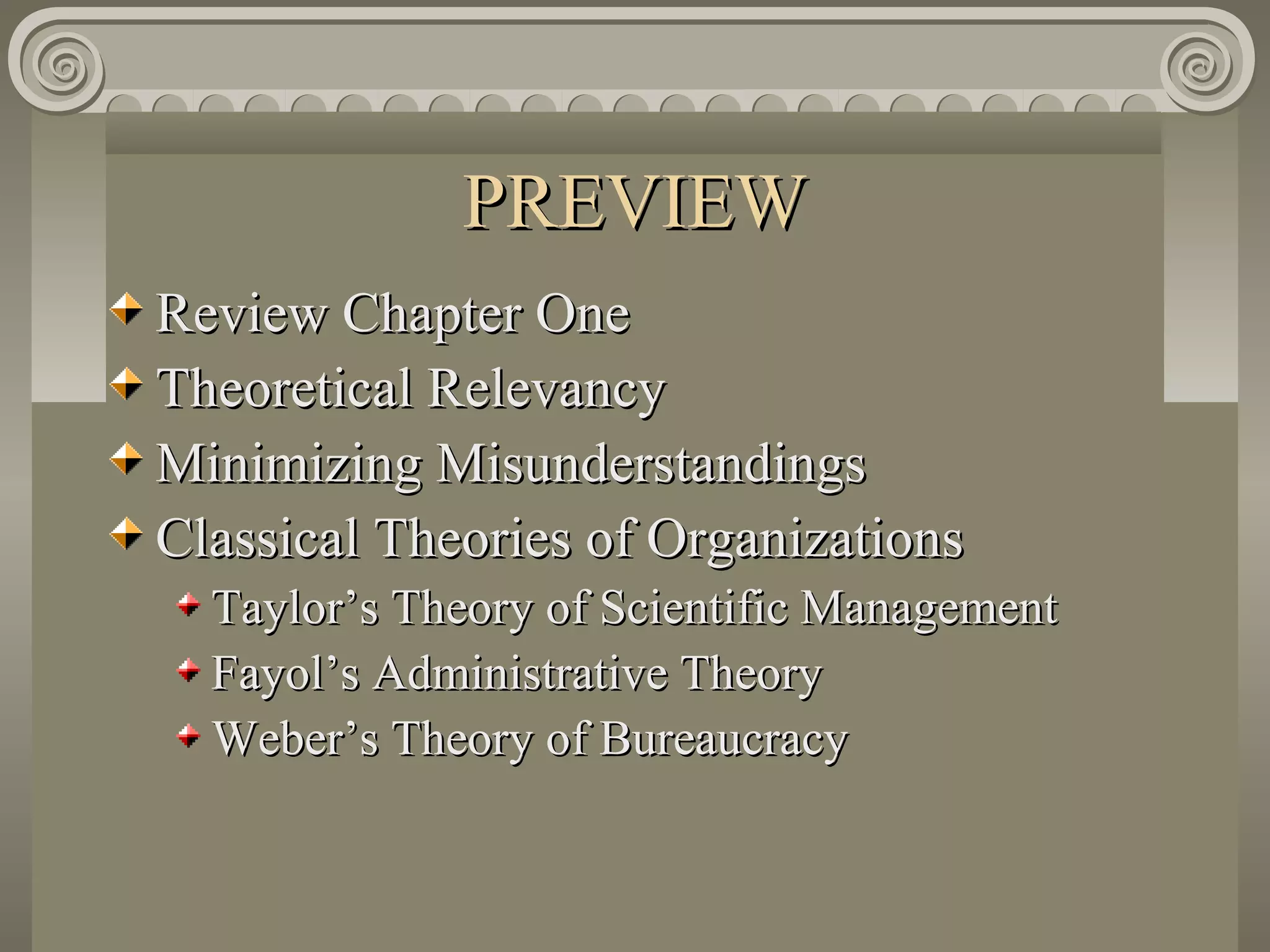 Classical Theory of Management | PPT