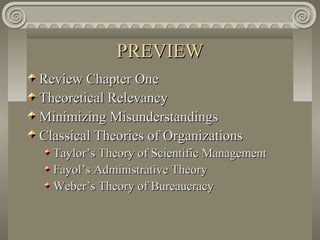 Classical Theory of Management | PPT