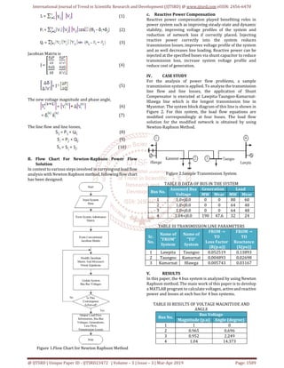 Power Flow Analysis for Four Buses System by NR Method | PDF