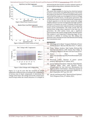 Power Flow Analysis for Four Buses System by NR Method | PDF