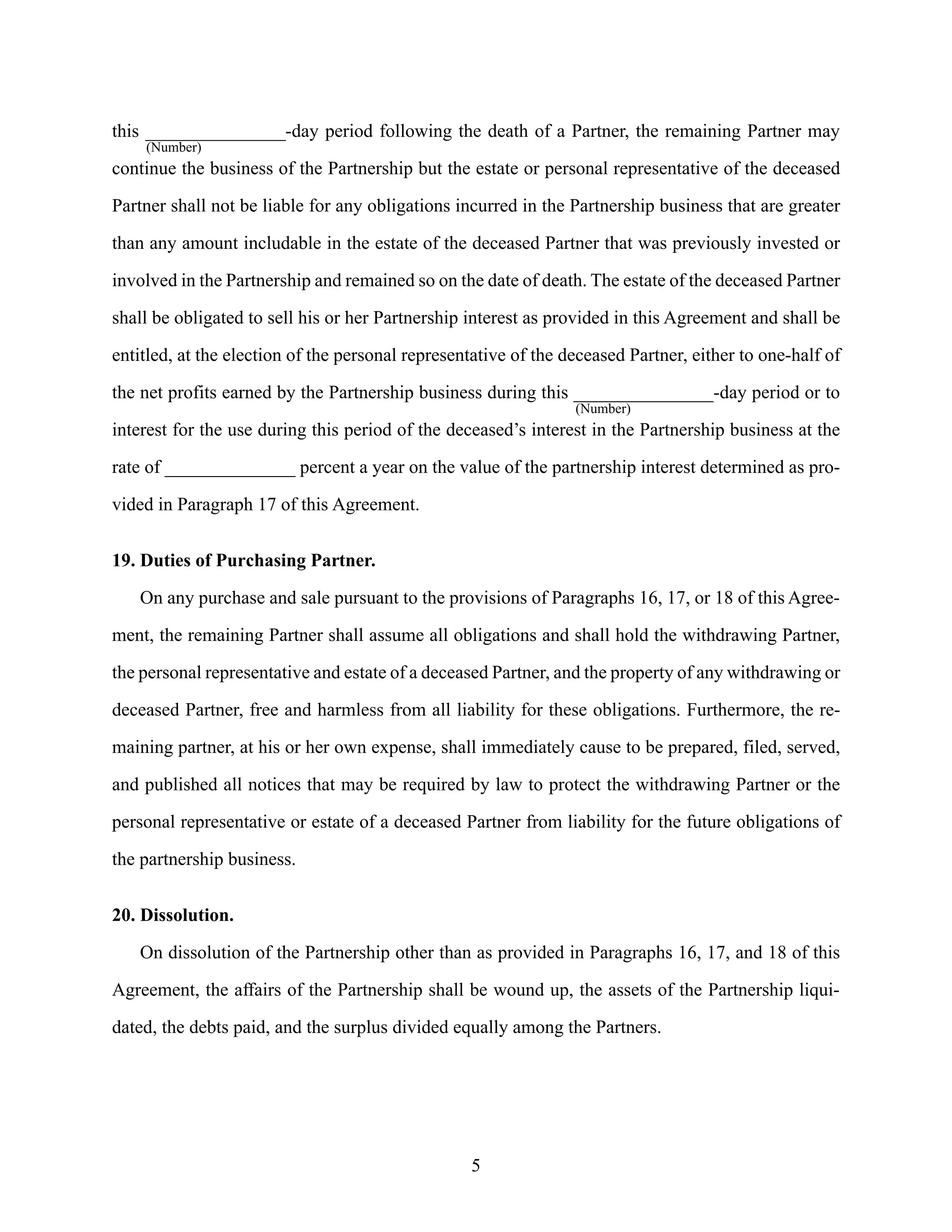 General Partnership Agreement | PDF