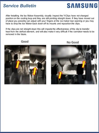 samsung-fdbm-refrigerators-service-bulletin-ice-makers-freezing-over | PDF
