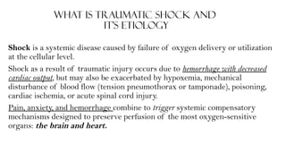 Causes and treatment of traumatic shock in hospital | PPT