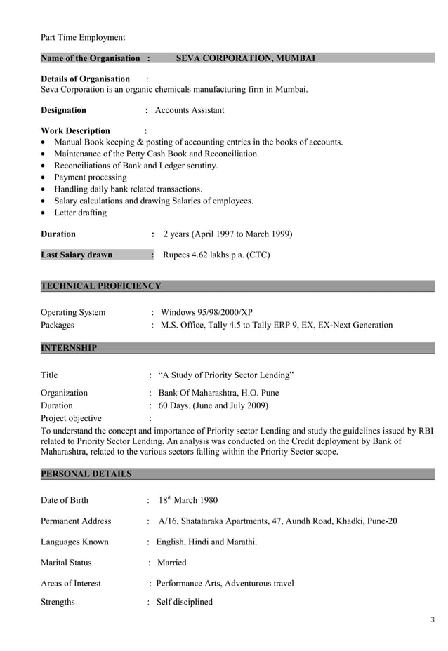 CV_Dipali_Final15 | PDF