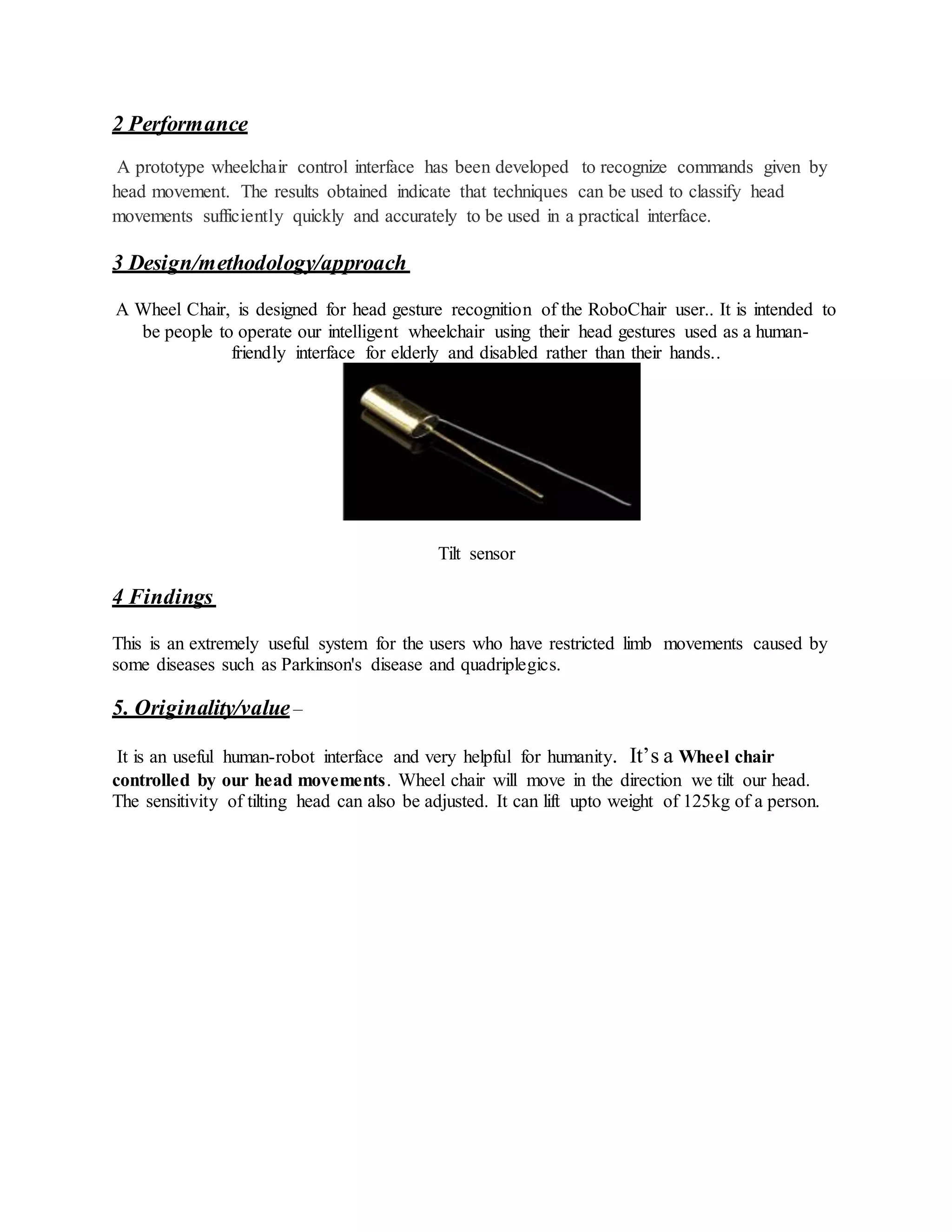 HEAD MOVEMENT WHEEL CHAIR | DOCX