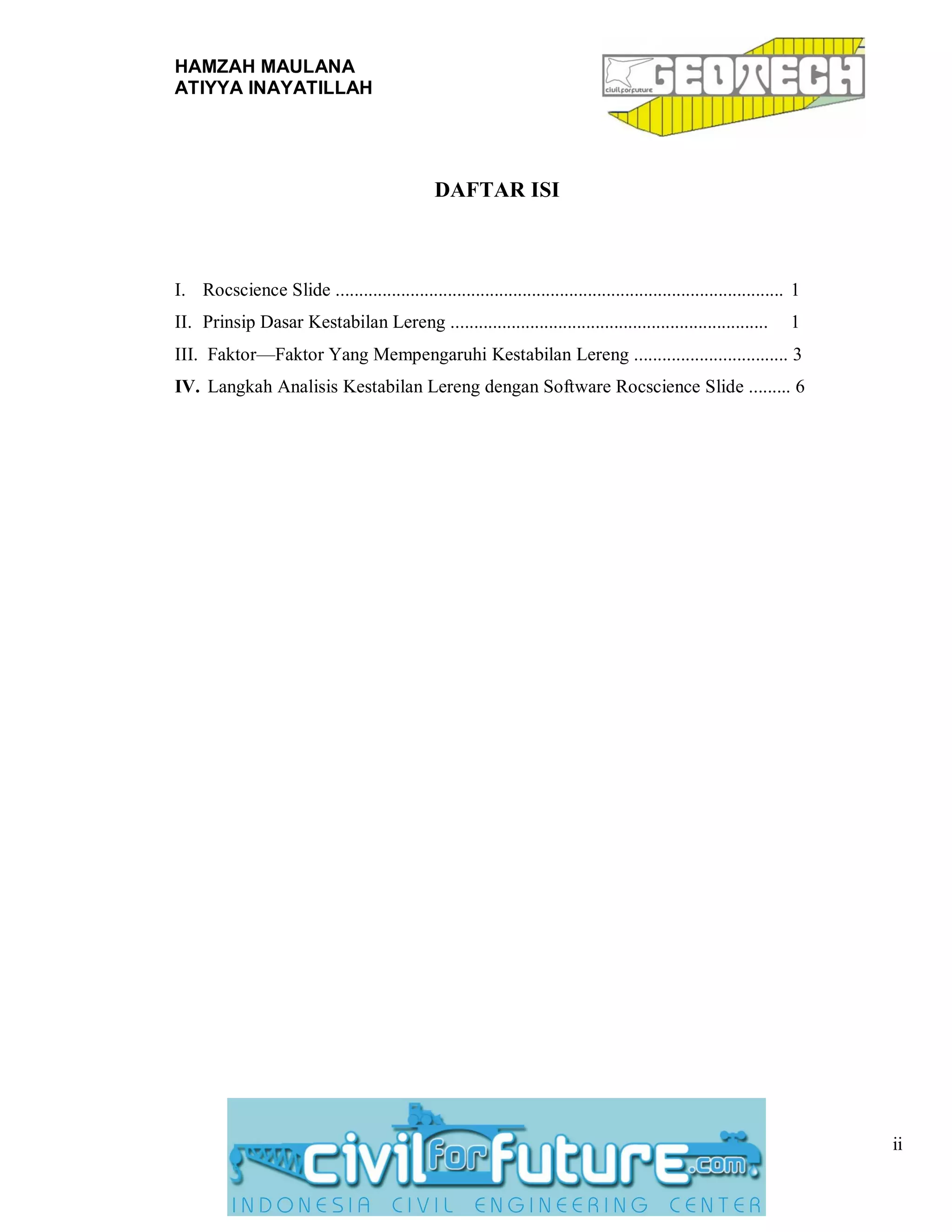 32682570 s-geoteknik-tutorial-rocscience-slide | PDF