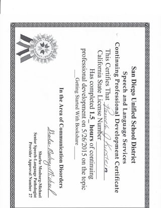 San Diego unified school district course as a Para Educator | PDF