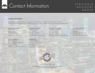 Strategic Advisory Group Package | PDF | Real Estate Industry | Industries