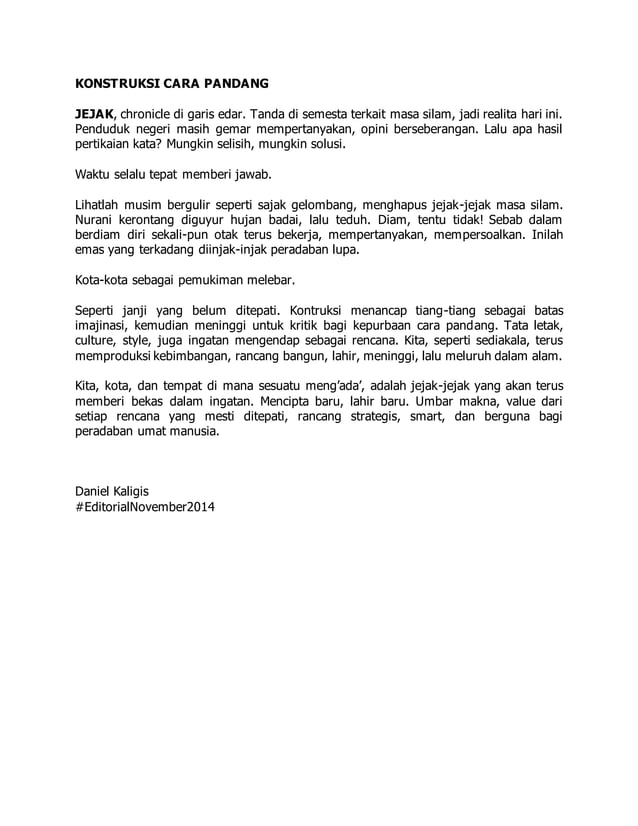 editorial-KONSTRUKSI CARA PANDANG | PDF