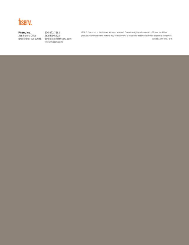 Fiserv FCRM Platform Brochure | PDF | Internet | Computing