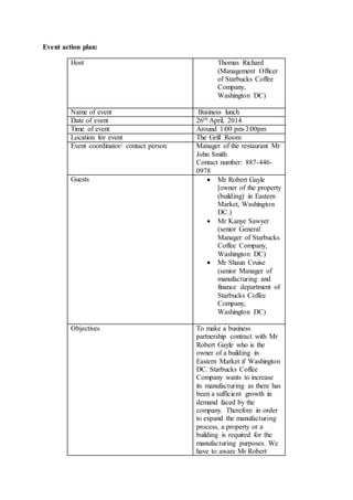 Event action plan | DOCX