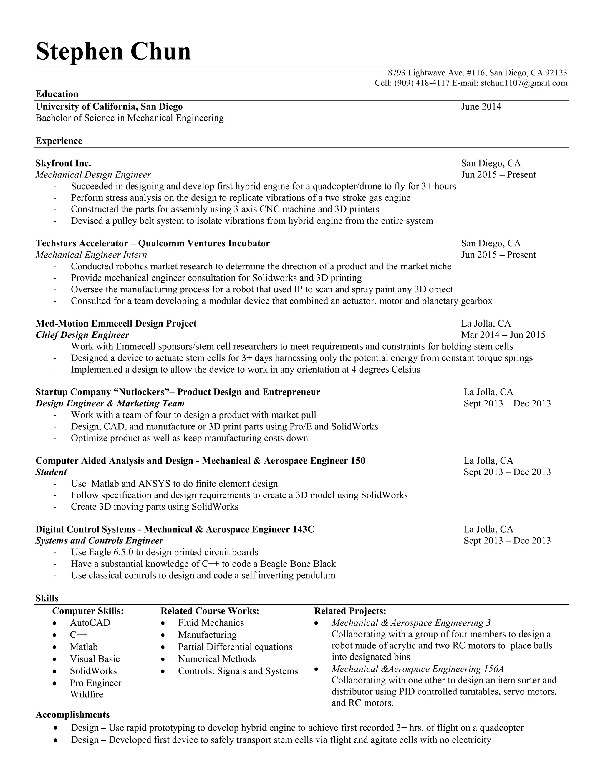 Design Resume 1.3 | PDF | Robotics | Technology & Computing