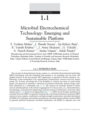 Microbial Electrochemical Technology S. Venkata Mohan | PDF