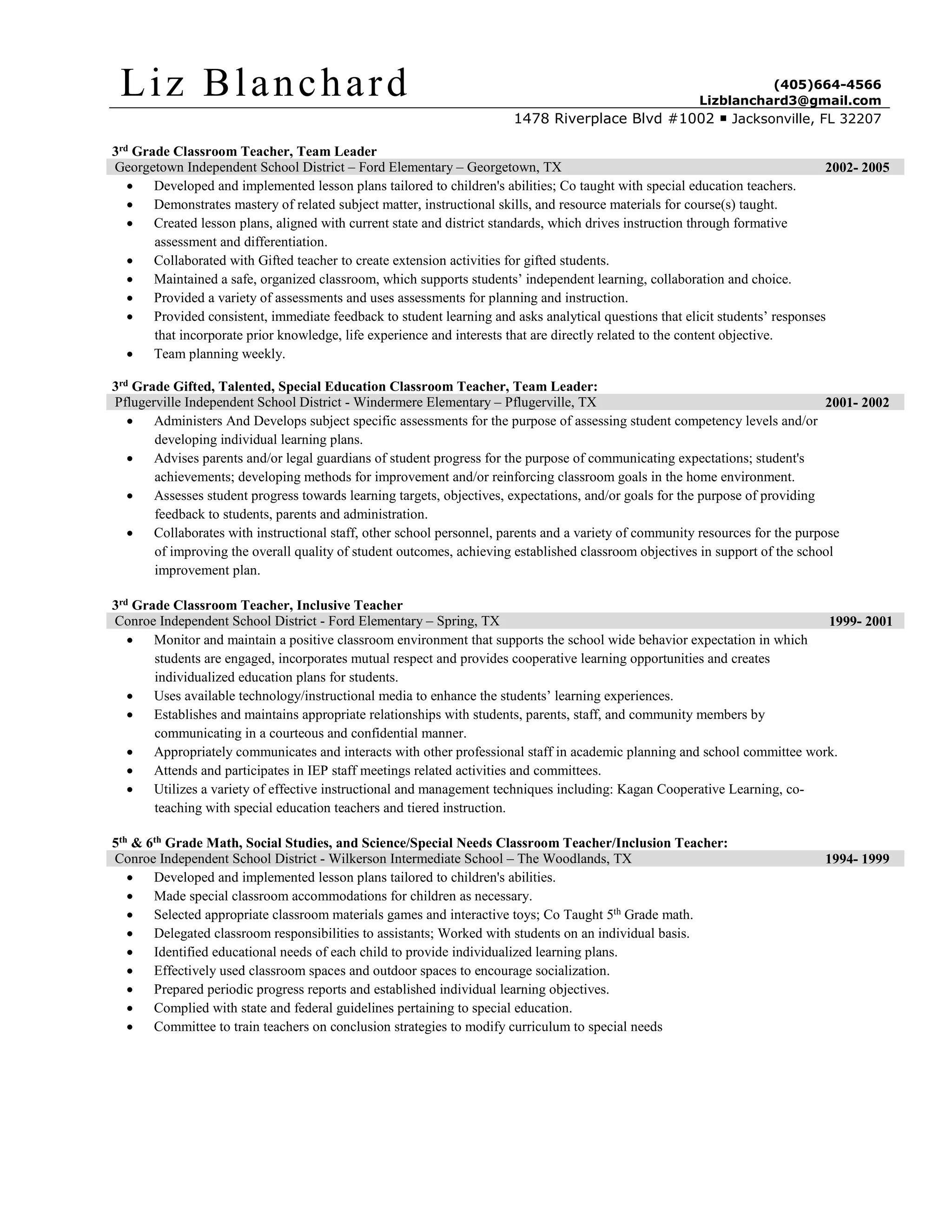 Bobs Cut Liz Blanchard Resume | PDF