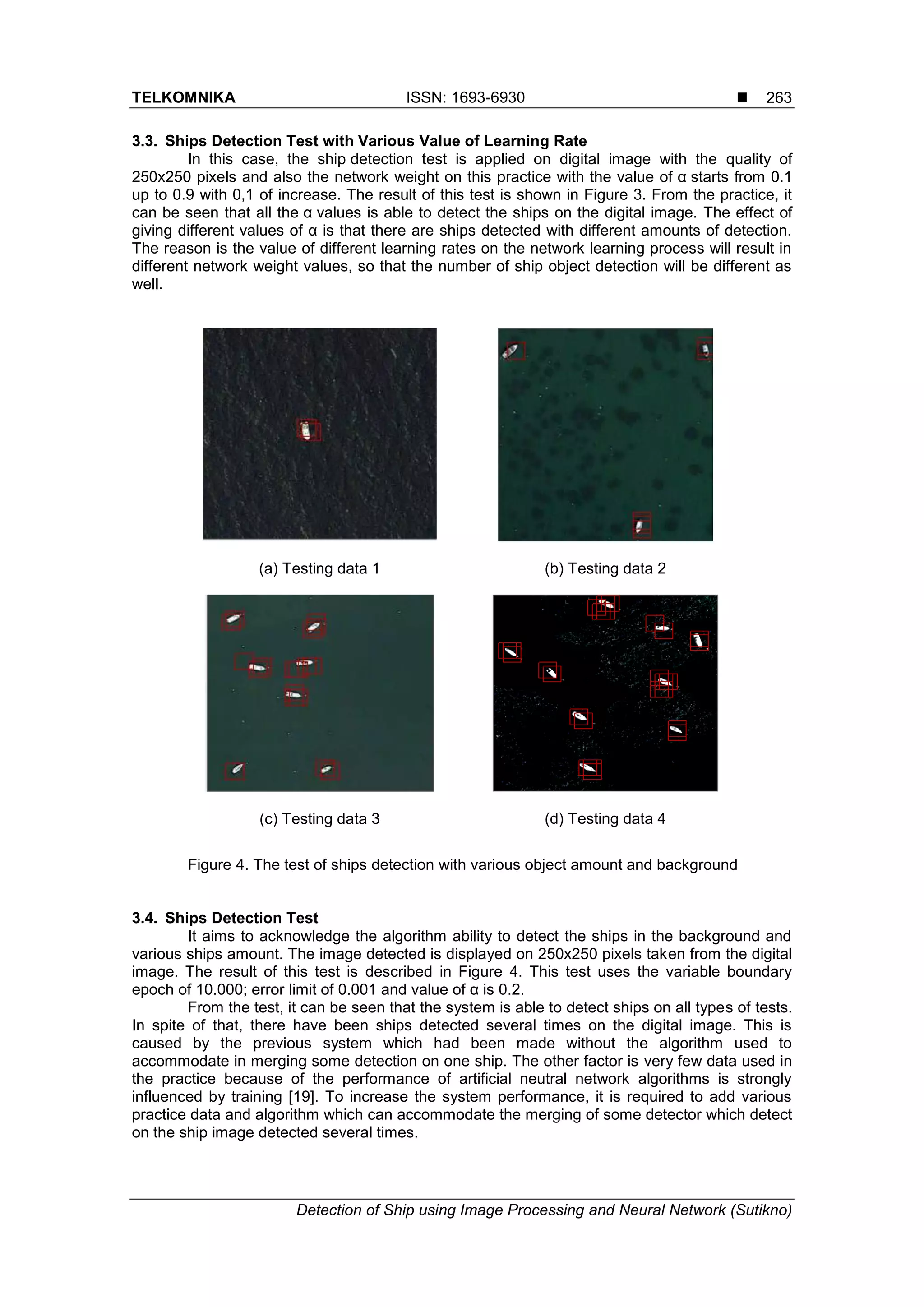 Detection Of Ship Using Image Processing And Neural Network Pdf Artificial Intelligence