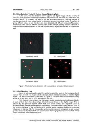 Detection of Ship using Image Processing and Neural Network | PDF ...