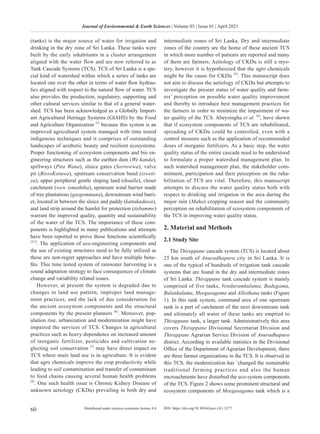 Cascade Tank Water Quality Management: A Case Study in Thirappane Tank Cascade System, Sri Lanka ...