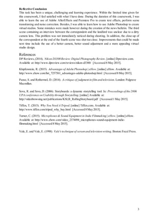 REFLECTIVE REPORT | PDF