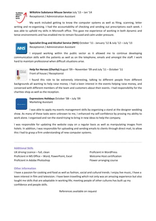 Roxanne Kerr CV 2 | PDF | Education