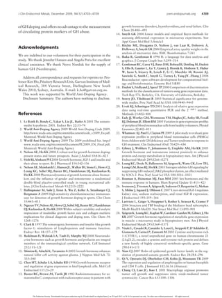 2009 JCEM Detection of growth hormone doping by gene expression ...