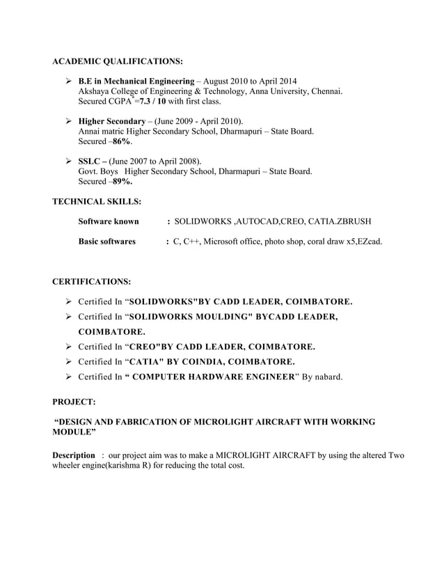 mohan RESUME (1) | PDF | Technology & Computing