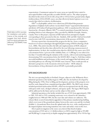 Successful ISCR-Enhanced Bioremediation - Summer 2010 | PDF