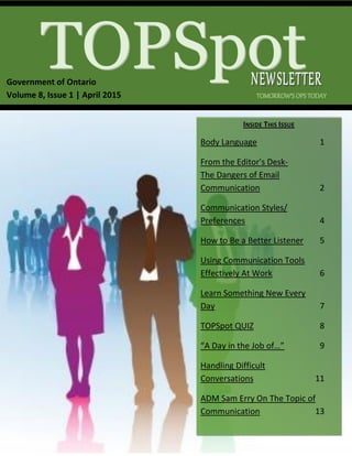 TOPSPOT-Newsletter-Template-Communication-Final-April-1-2015-V2 | PDF